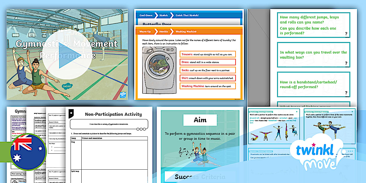 Move PE Year 5 Gymnastics: Movement Lesson 6: Performance Lesson Pack