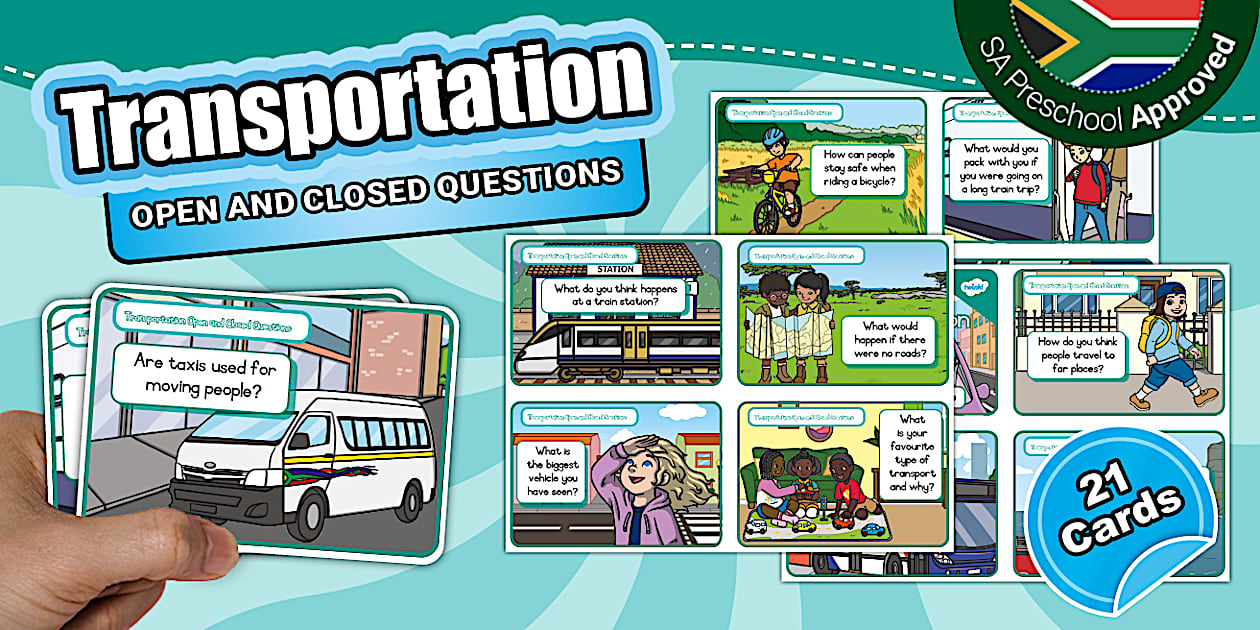 Preschool- Transportation: Open and Closed Questions