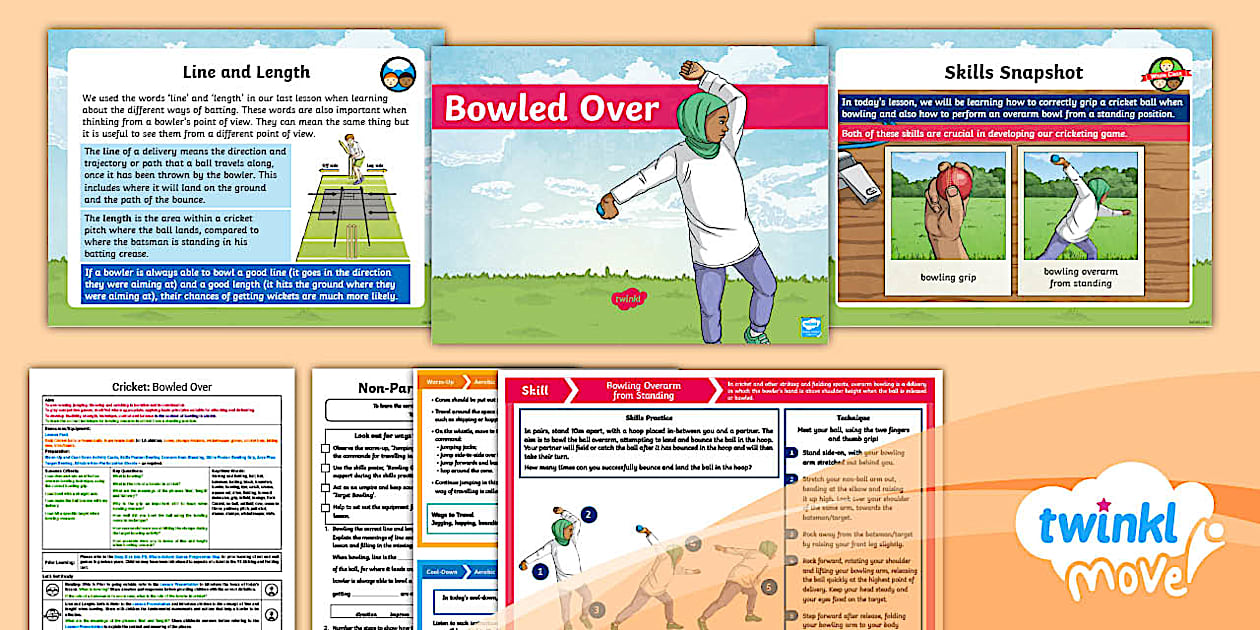 Cricket Bowling Lesson Plan - Year 4 - Twinkl Move PE
