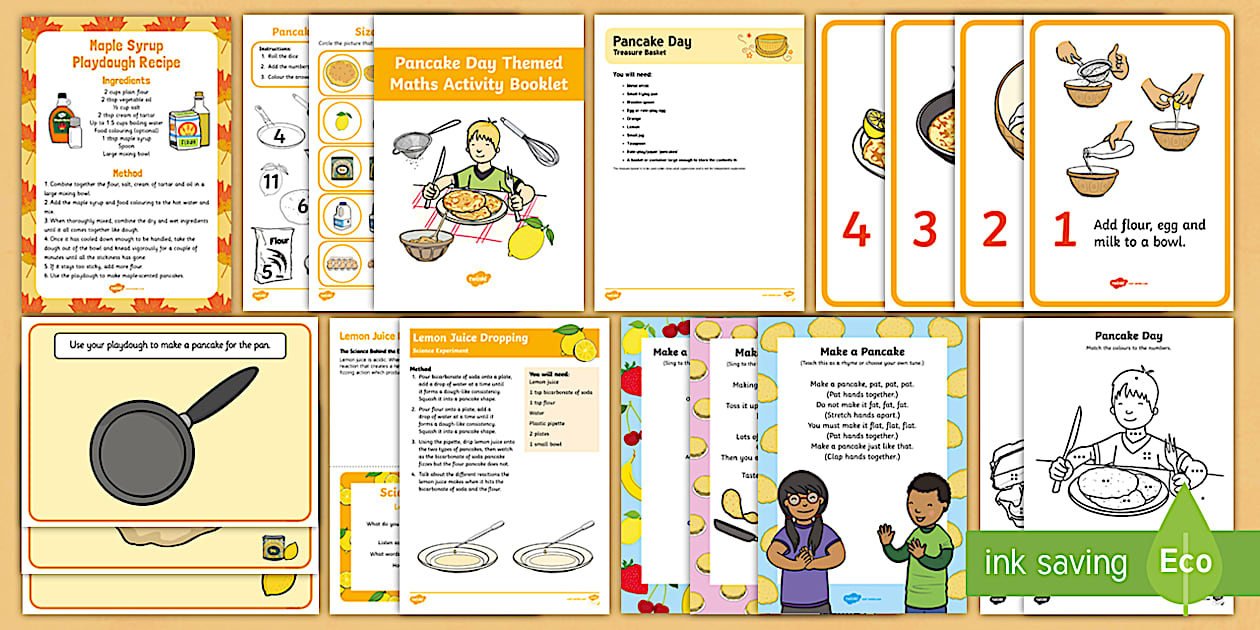 Pancake Day Activity Pack for Early Years Parents - Twinkl