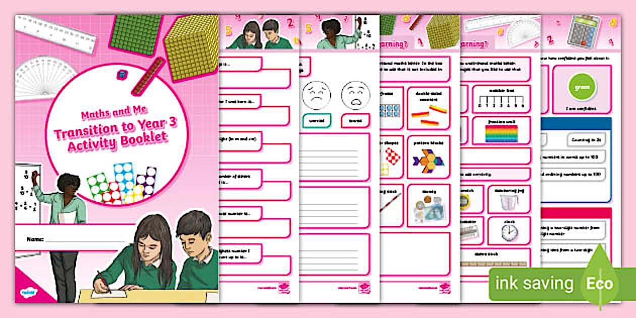 👉 Maths and Me Transition to Year 3 Activity Booklet