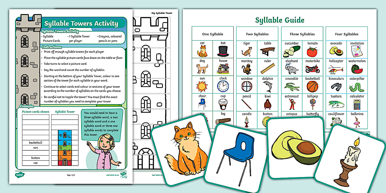 Types of Syllables: English Resource Pack for NZ Students
