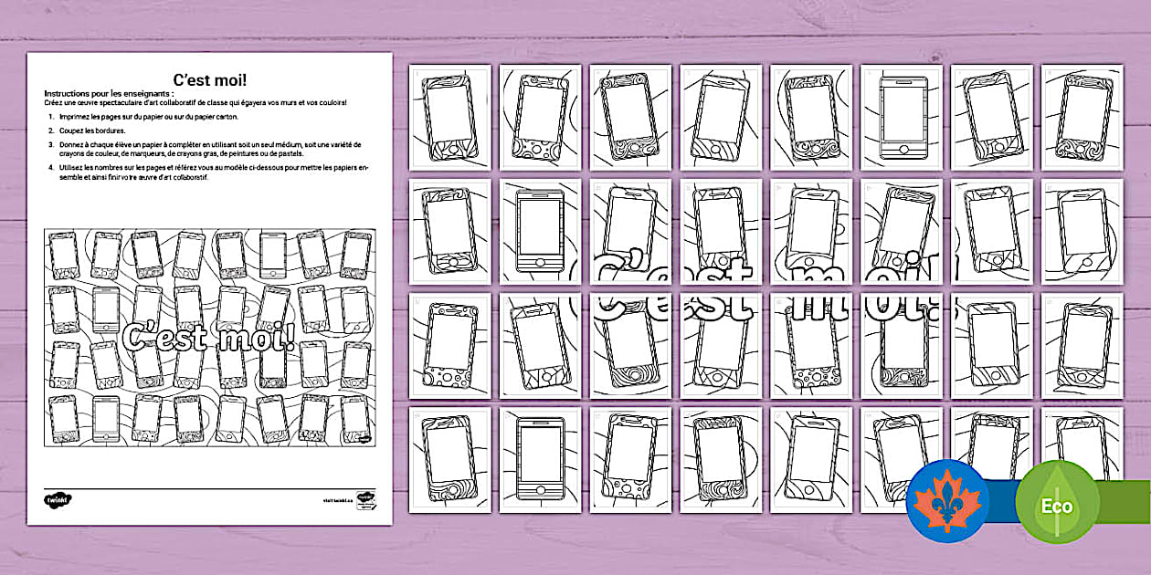 Back to School: Class Collaborative Art Pack French - Twinkl