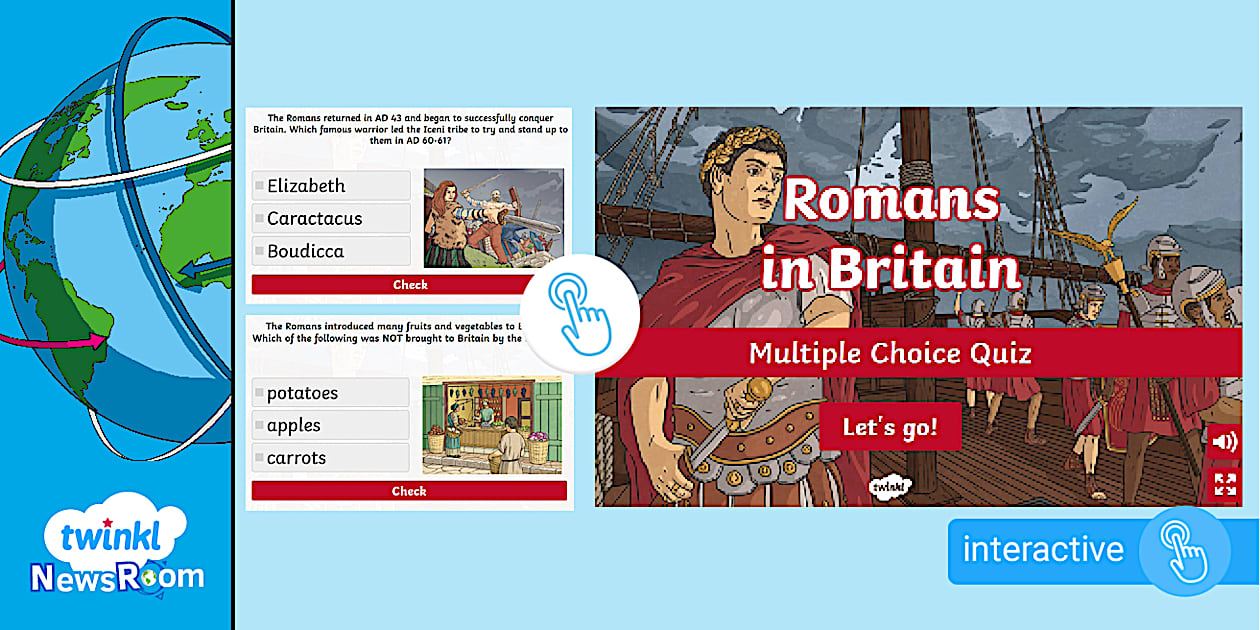 Romans in Britain Multiple Choice Quiz (teacher made)