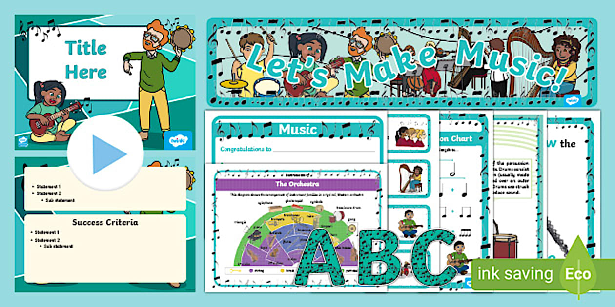 Music Classroom Setup Resource Pack (teacher made) - Twinkl