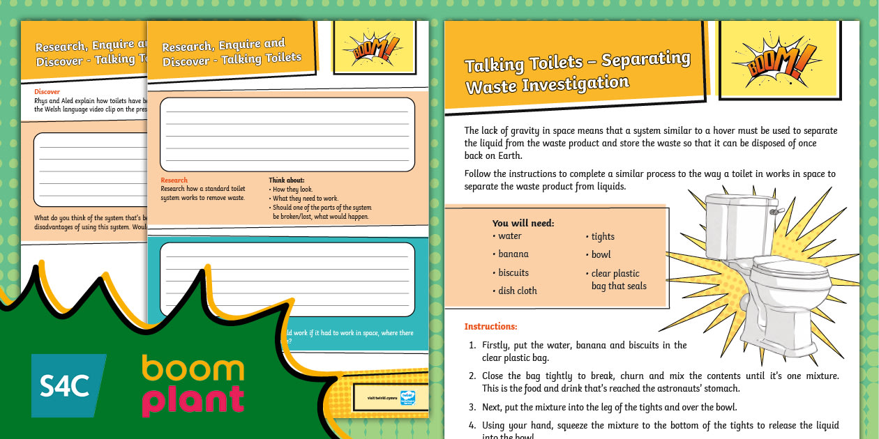 Astronaut Toilet in Space Investigation Pack (teacher made)