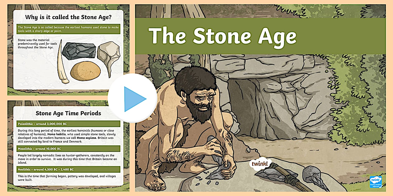 Introduction to the Stone Age PowerPoint for 3rd-5th Grade