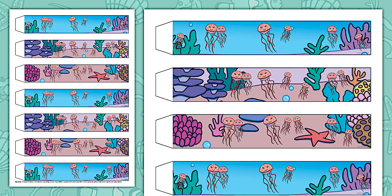 Jellyfish Paper Chains (Teacher-Made) - Twinkl