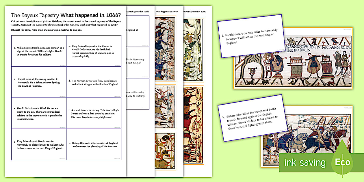 Bayeux Tapestry for Kids Worksheet (teacher made) - Twinkl