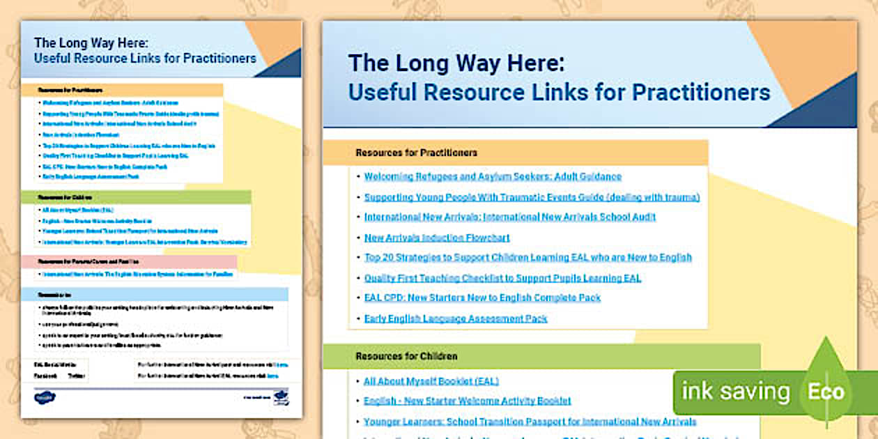 The Long Way Here: Useful Resource Links for Practitioners