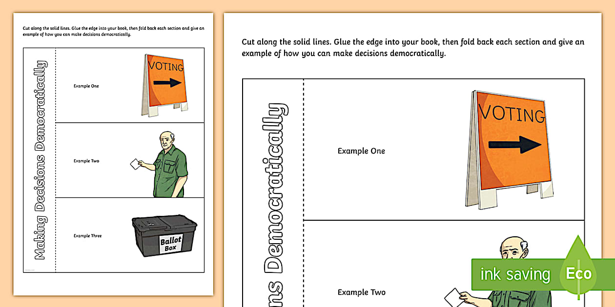 Making Decisions Democratically Interactive Book - Twinkl