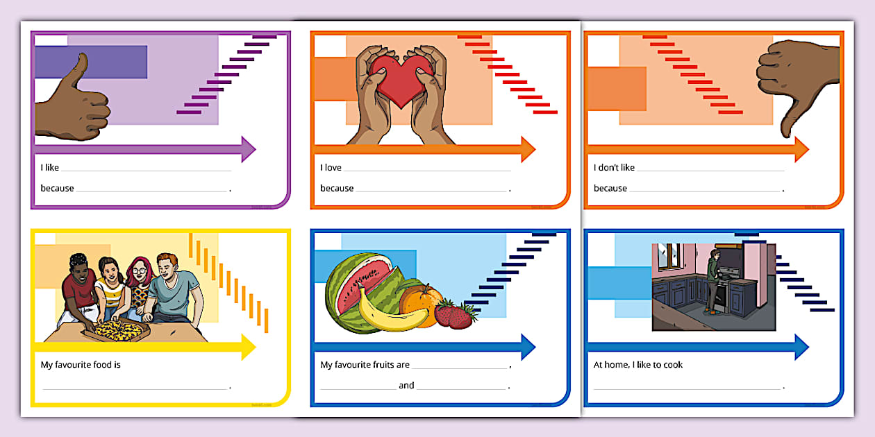 Older Learners Food Sentence Starters - Twinkl - Adult