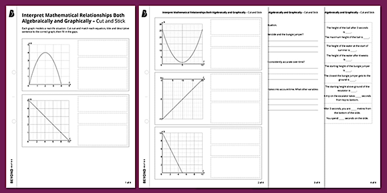 👉 Interpret Relationships Algebraically and Graphically | Beyond