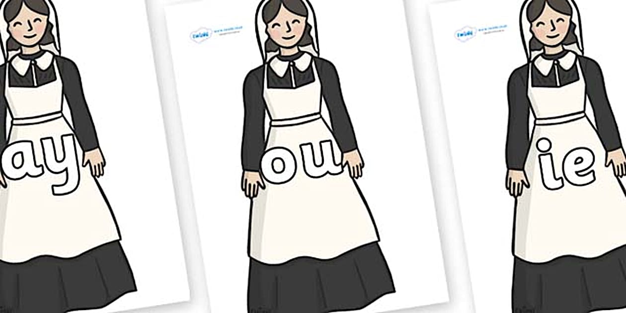 Cursive Phase 5 Phonemes on Florence Nightingale - Twinkl