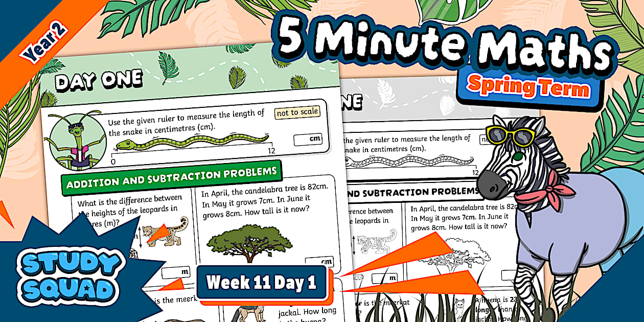 👉 Study Squad 5 Minute Maths - Year 2 Spring - Week 11 Day 1
