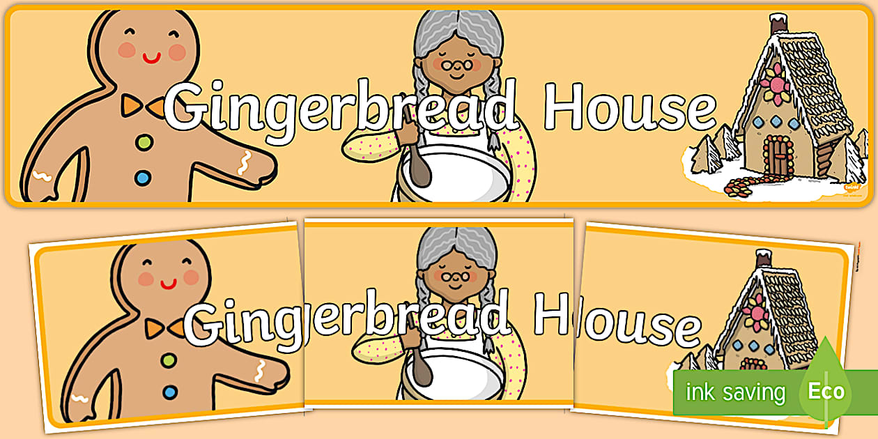 Design Your Own Gingerbread House Display Banner - Design Your Own ...
