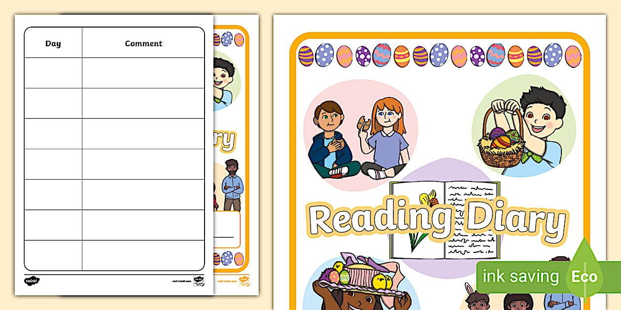 Easter-Themed Reading Diary (teacher made) - Twinkl