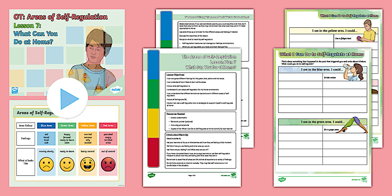 OT: KS2 Areas of Self-Regulation Lesson Plans: 7. What Can You Do at Home?