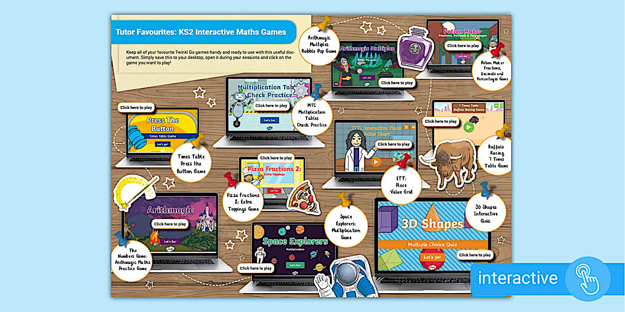 👉 Tutor Favourites: KS2 Interactive Maths Games - Twinkl