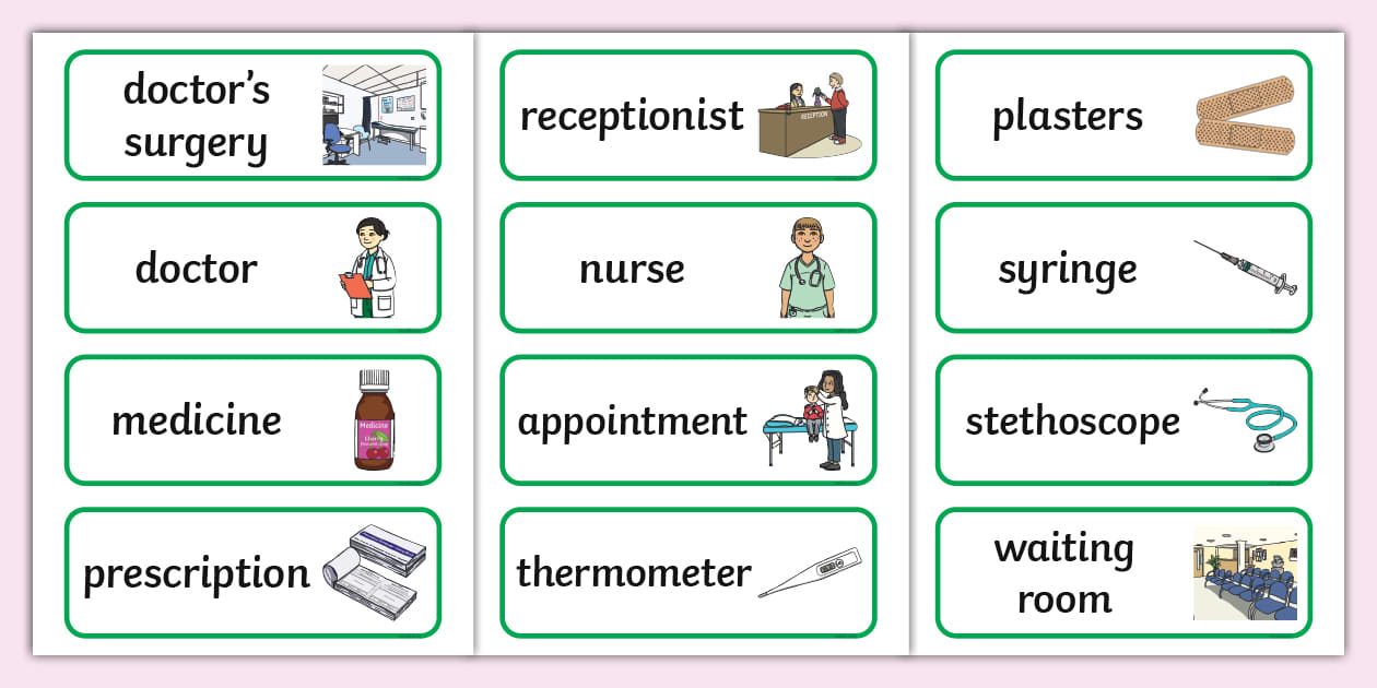 Doctor's Surgery Display Labels (teacher made) - Twinkl