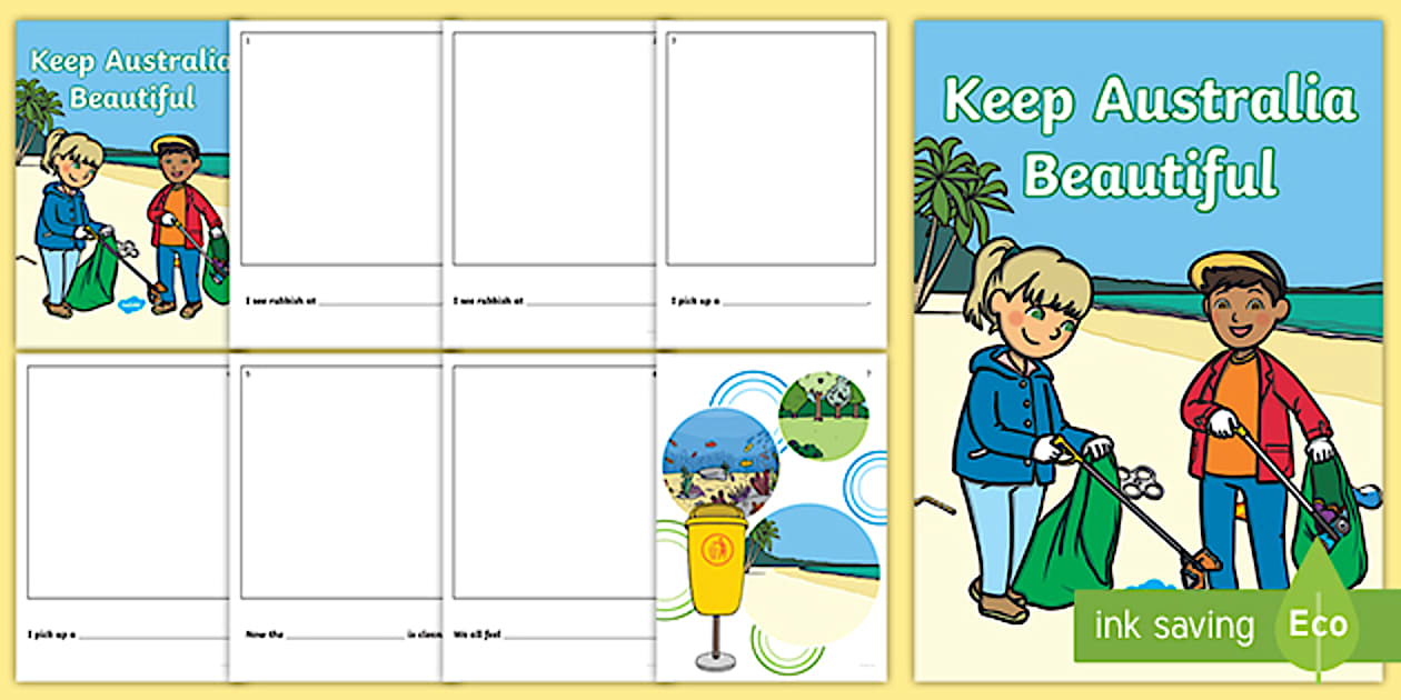 SA Keep Australia Beautiful Week Writing Booklet - Twinkl