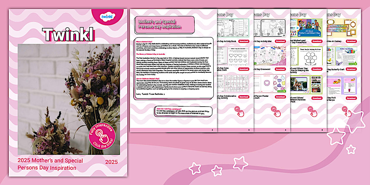 2025 Mother's Day Inspiration Interactive Catalogue - Twinkl
