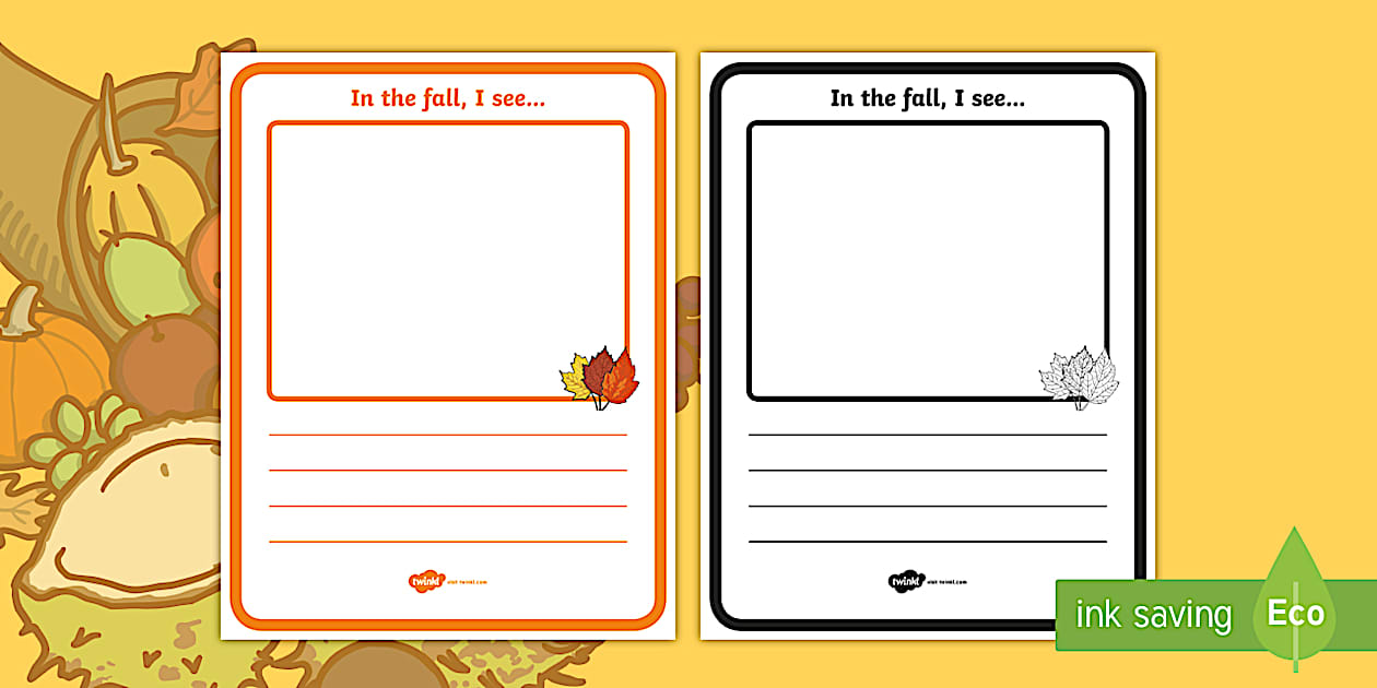 What Can You See in Fall Activity for Kids | Twinkl USA
