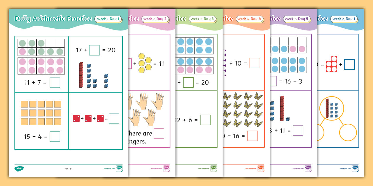 👉 Year 2 Autumn 2 Daily Arithmetic Practice Pack - Twinkl