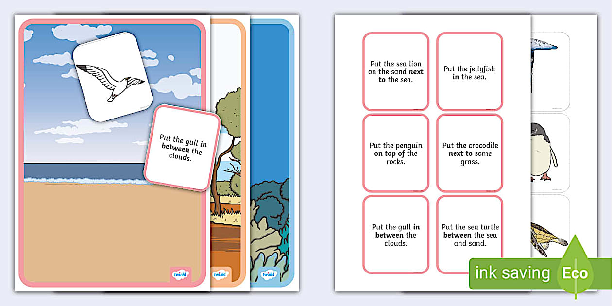 Australian Animals Positional Words Listen and Follow the Directions ...