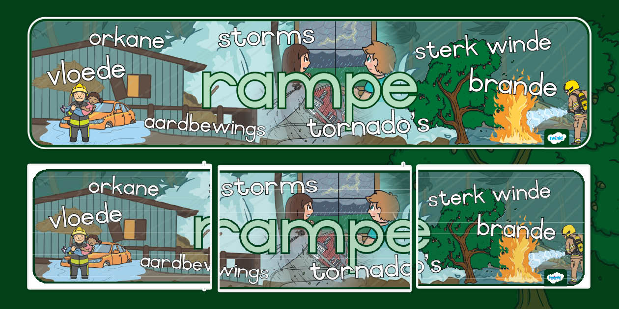 Gr 3 LV Rampe Storms en Sterk Winde - Vertoonbanier (KABV-belyn)