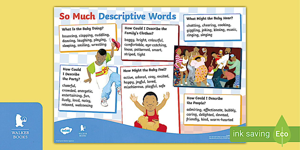 FREE! - So Much Descriptive Word Mat (teacher made) - Twinkl