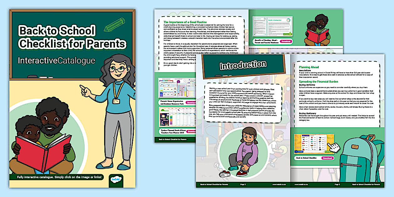 FREE! - Back to School Checklist for Parents (Teacher-Made)