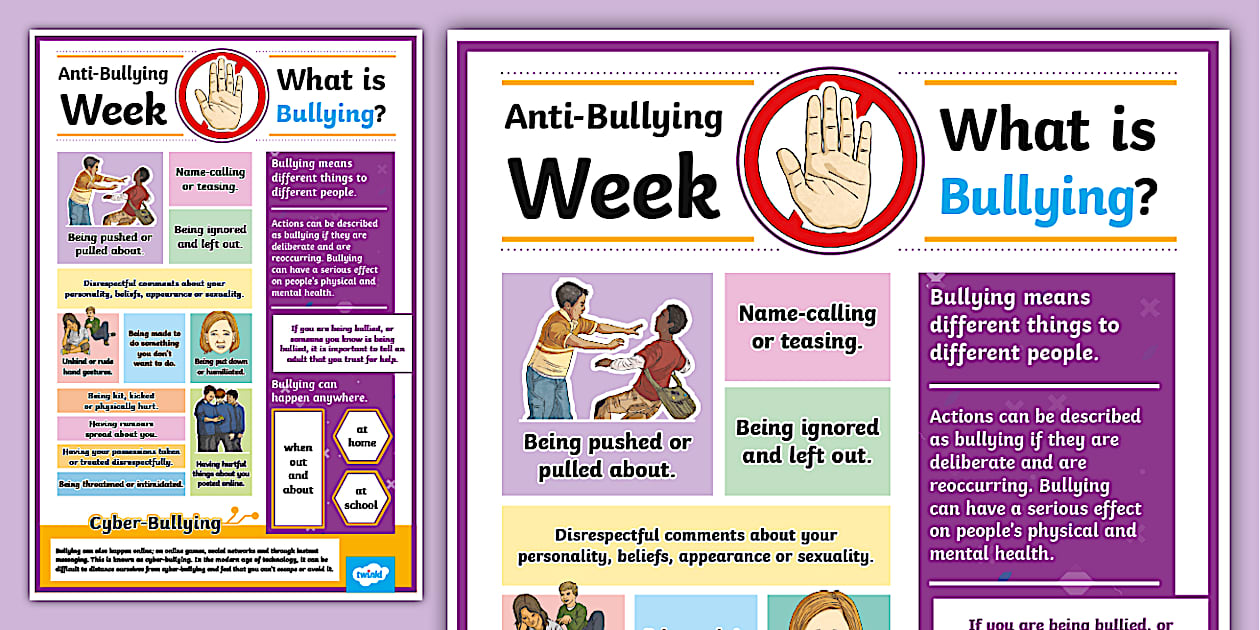 KS2 What is Bullying? Anti-Bullying Campaign Poster | Twinkl