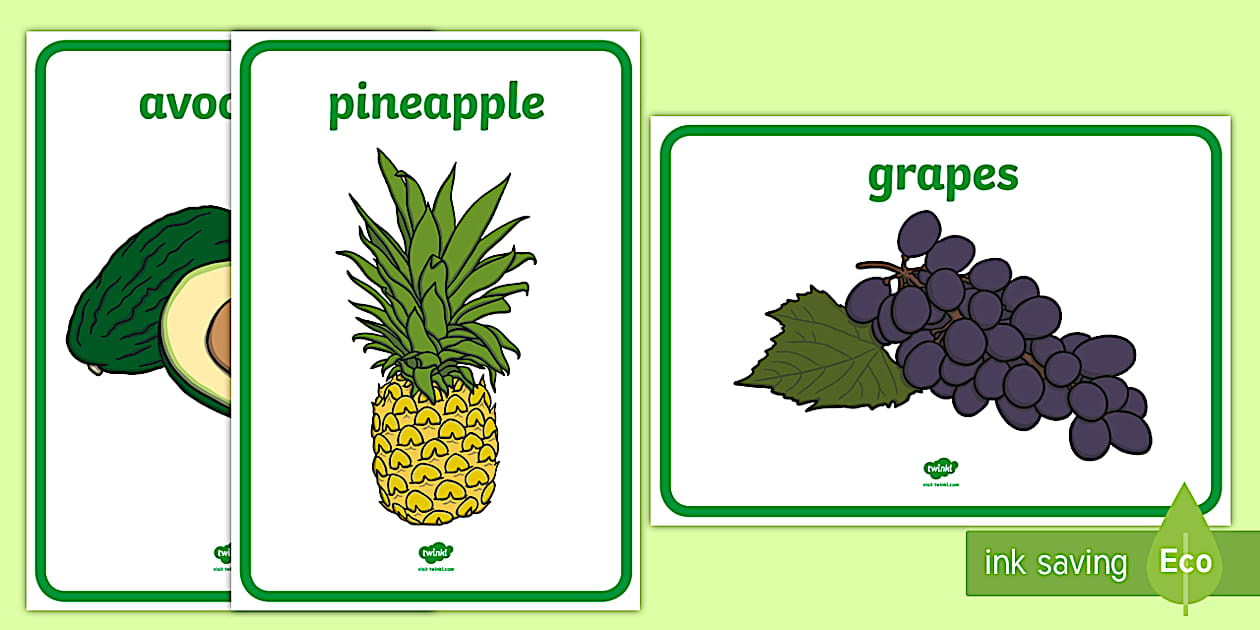 Fruit and Vegetable [Display Posters] A4