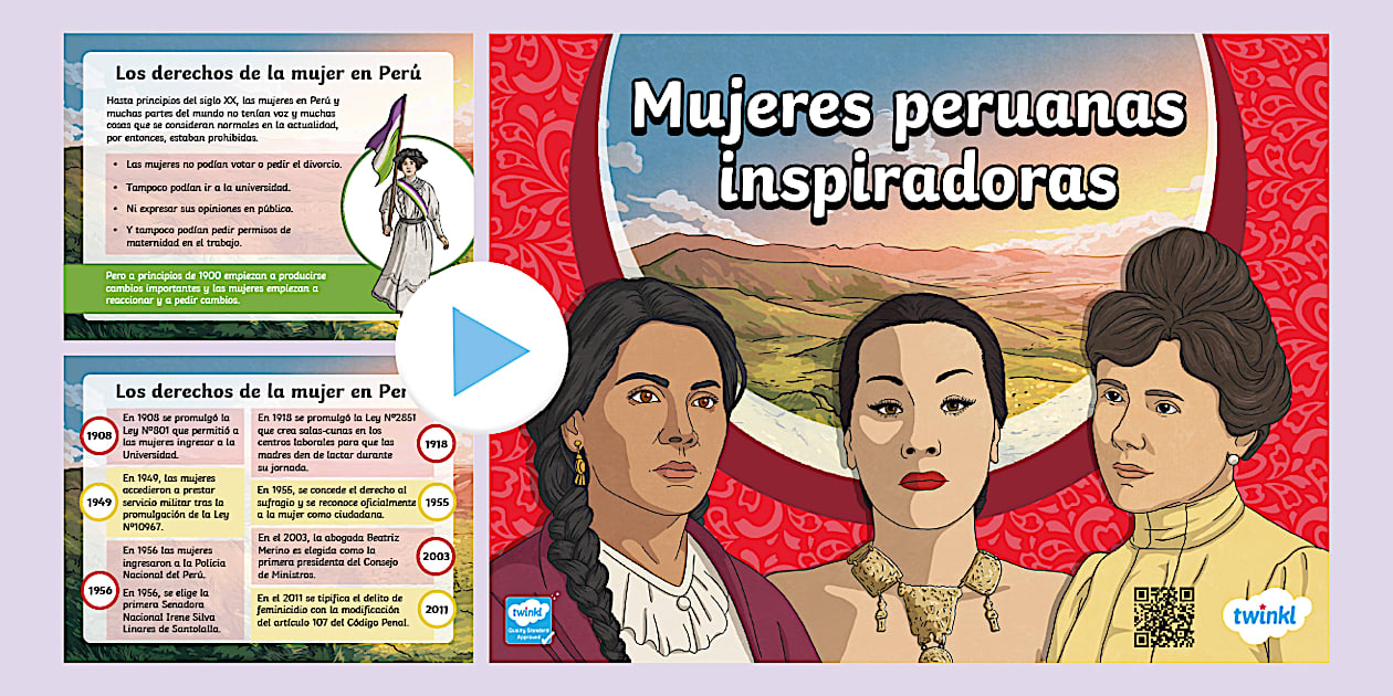 PowerPoint: Mujeres peruanas que hicieron historia | Twinkl
