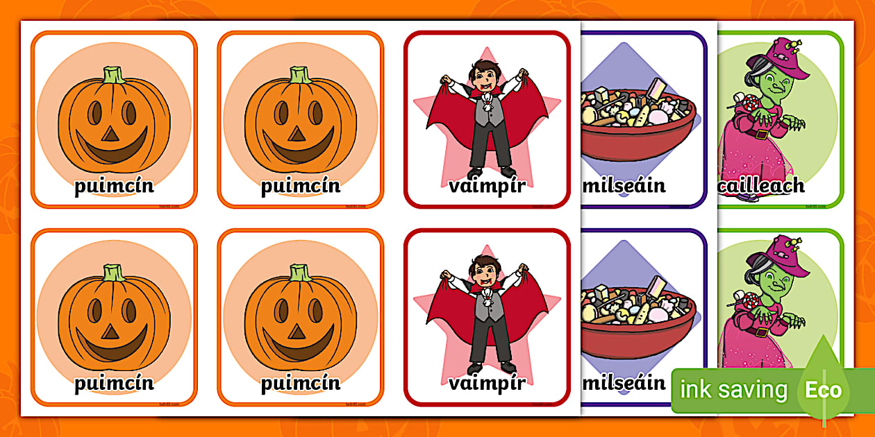 Oíche Shamhna Spléach-Chárta (teacher made) - Twinkl