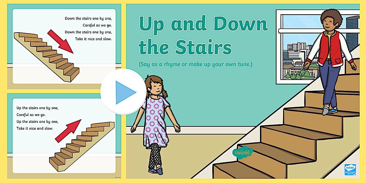 Up and Down the Stairs Rhyme PowerPoint (teacher made)