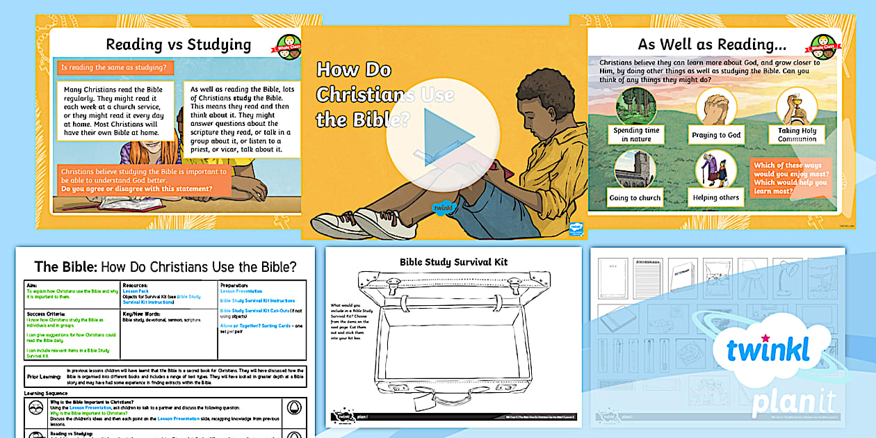 PlanIt RE: The Bible: How Do Christians Use the Bible? Year 4 Lesson 5