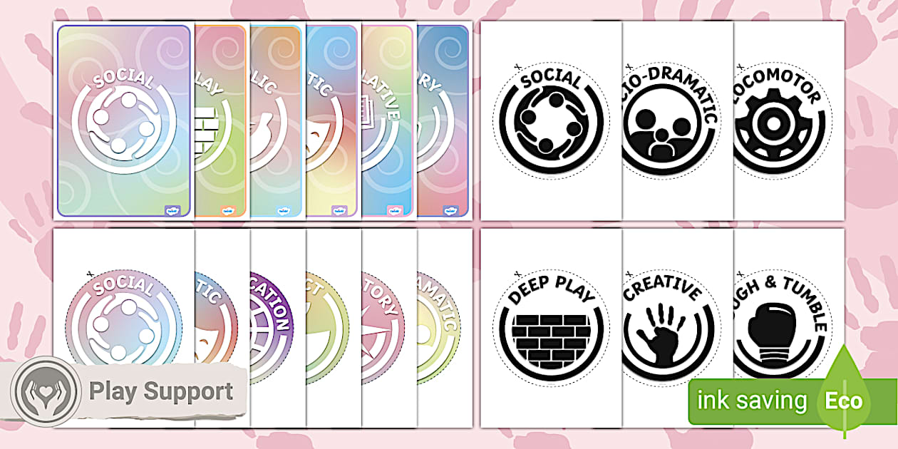 Play Icon Display Poster Pack (teacher made) - Twinkl