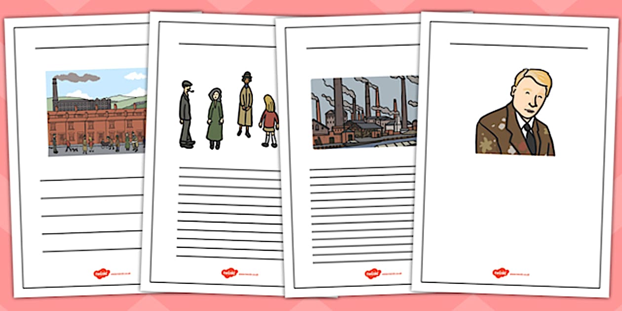 Editable LS Lowry Writing Frames (teacher made) - Twinkl