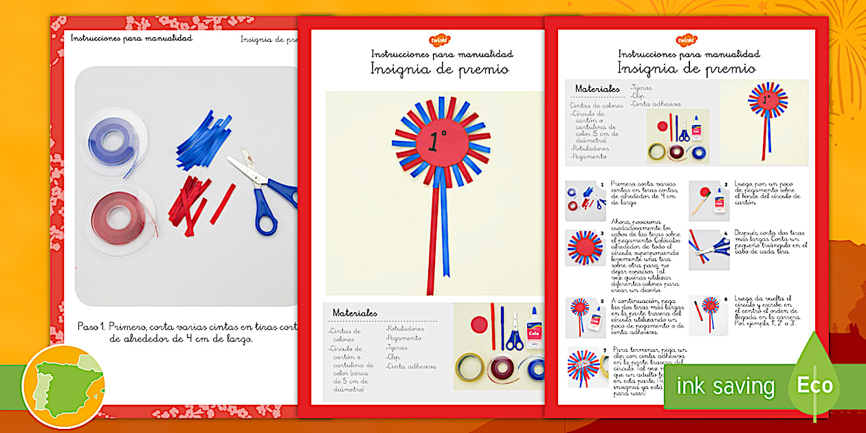 Manualidad: Insignia para premio (teacher made) - Twinkl