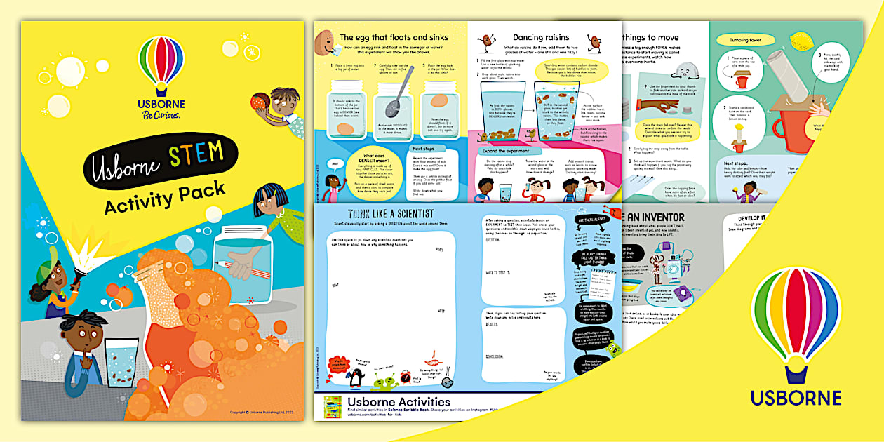 FREE! - Usborne STEM Activity Pack (Teacher-Made) - Twinkl