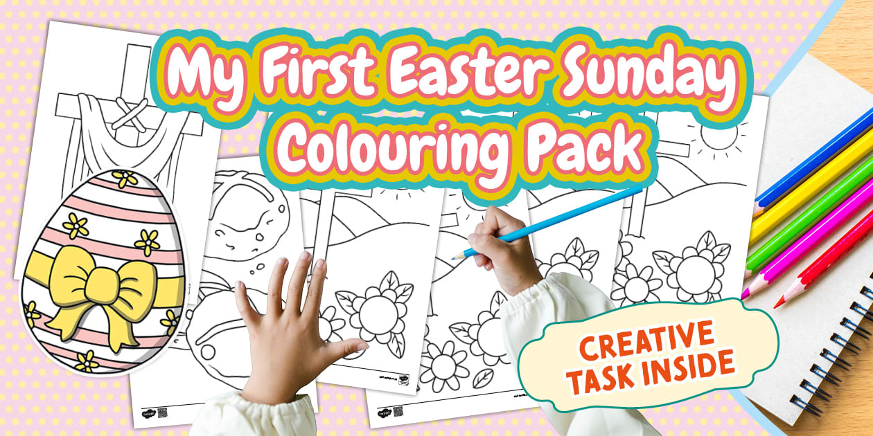 * NEW * Foundation Phase Life Skills - My First Easter Sunday - Colouring
