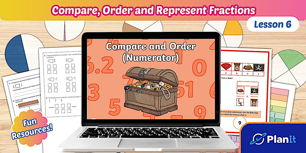Yr 6 Number: Compare, Order and Represent Fractions Lesson 6