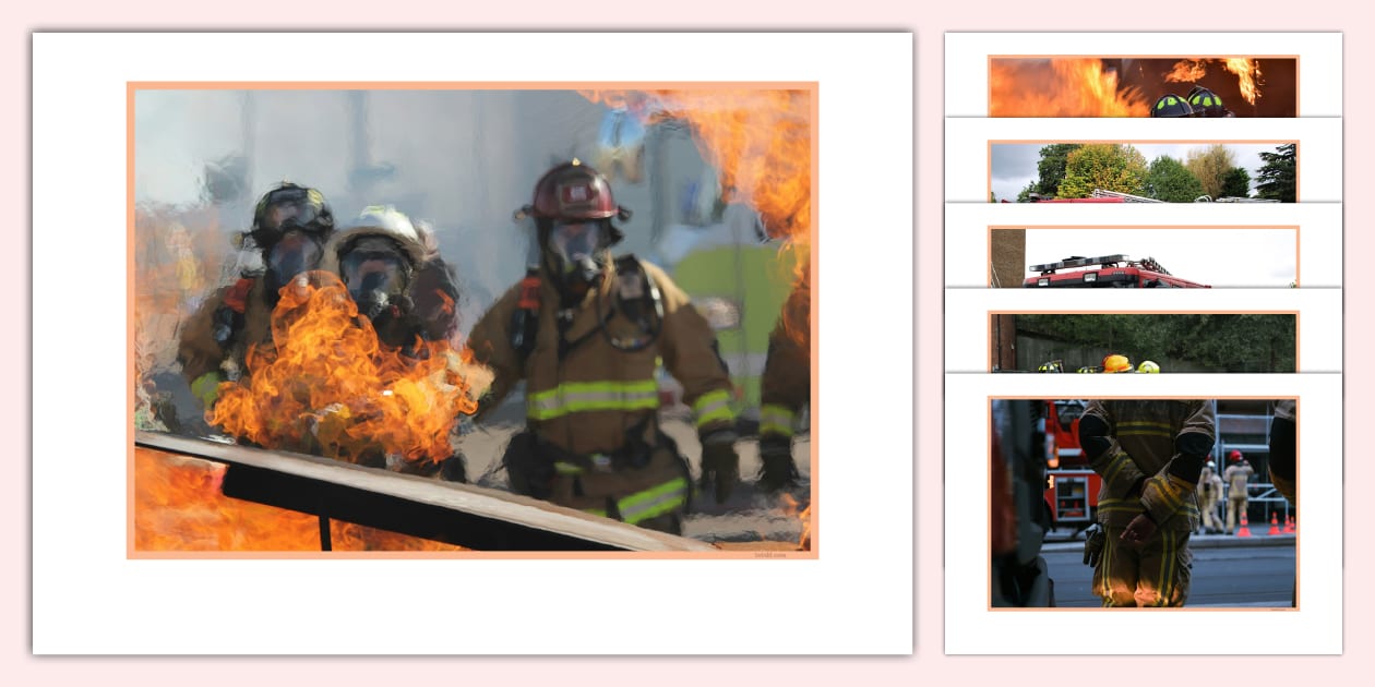 소방관 사진 | Firefighter Display Photos (teacher made)