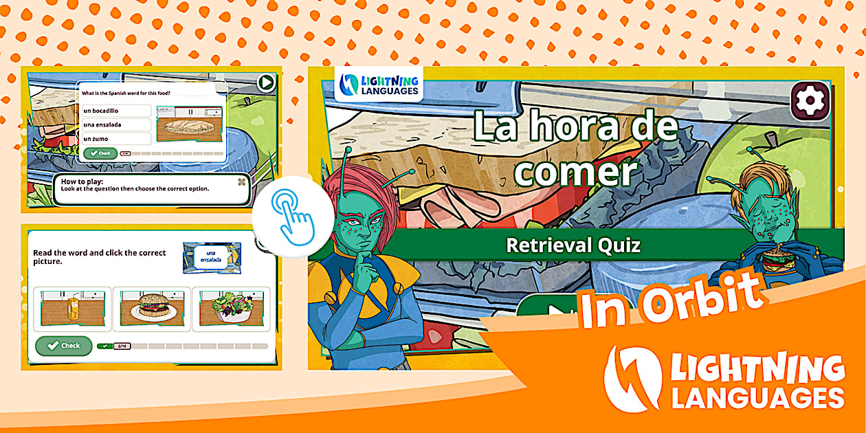 👉 Spanish Mealtimes Interactive Retrieval Quiz