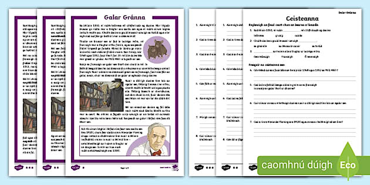 Galar Gránna - Triail Tuisceana (teacher made) - Twinkl