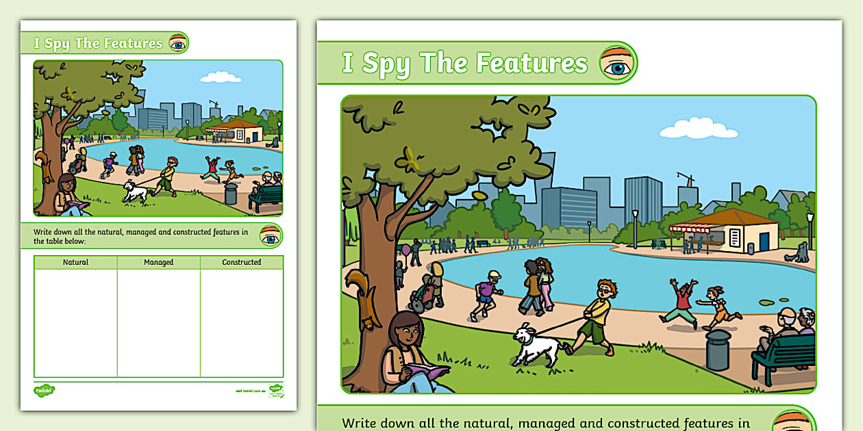 Visual Mapping - I Spy The Features - Twinkl