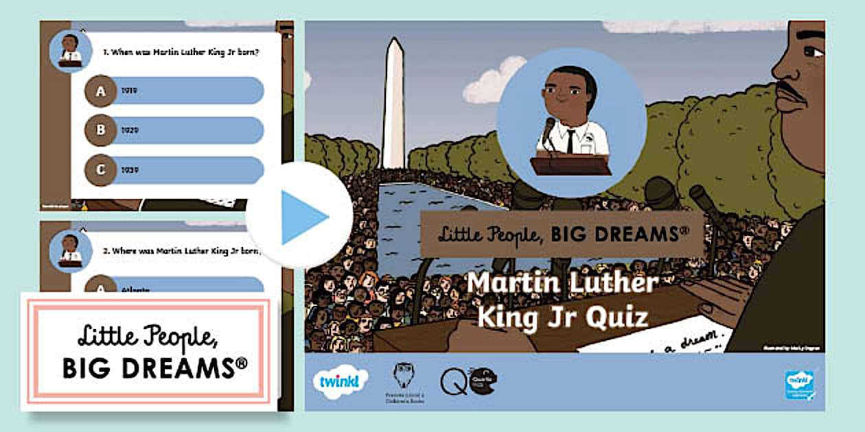 FREE! - Little People Big Dreams: Martin Luther King Jr Quiz