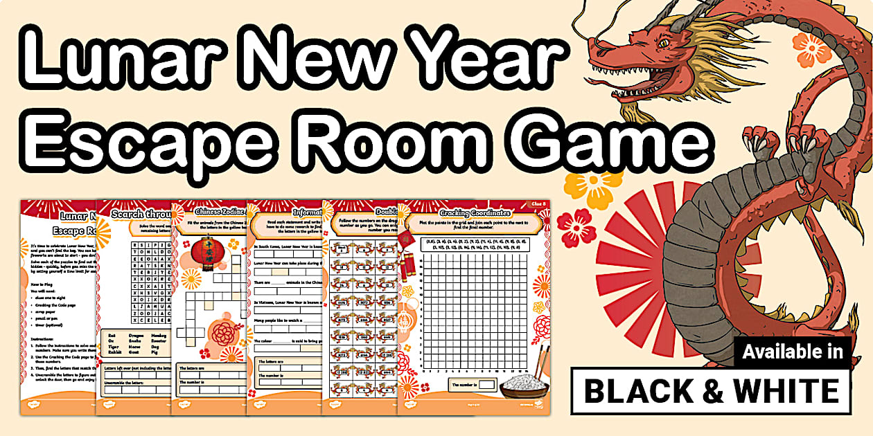 Junior Lunar New Year Escape Room Game